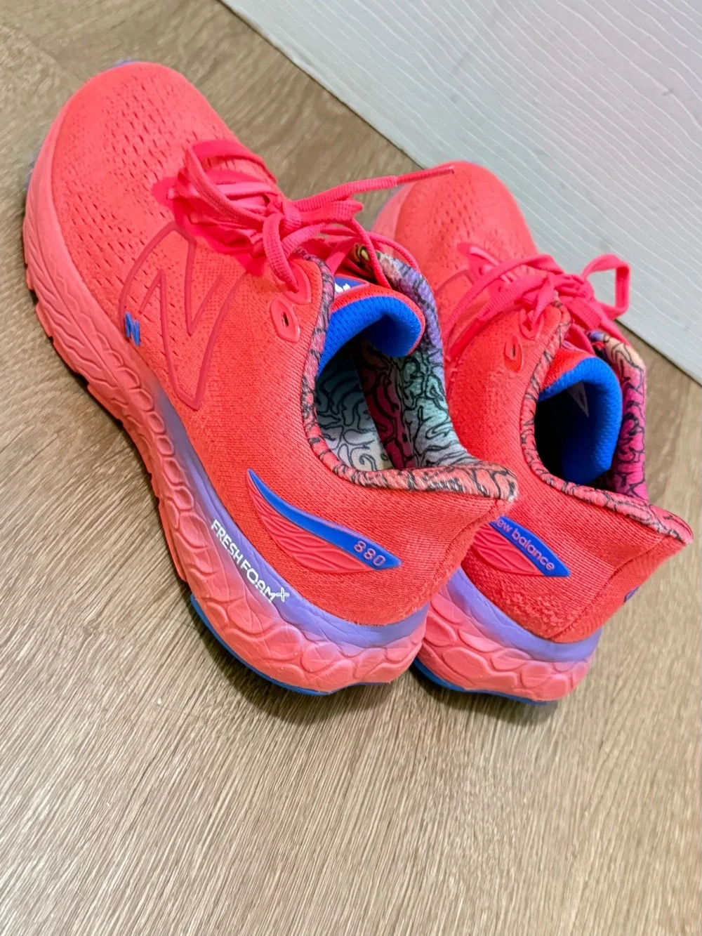New Balance | Shoes | New Balance Coral Pink And Blue Fresh Foam 88 ...